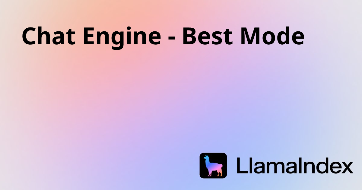 Chat Engine - Best Mode | Developer Documentation